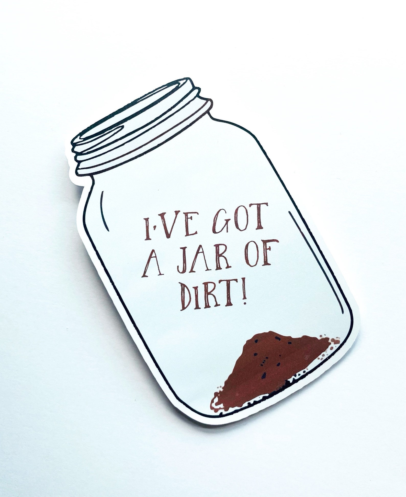 Ive Got a Jar of Dirt Vinyl Sticker Johnny DEPP Water - Etsy