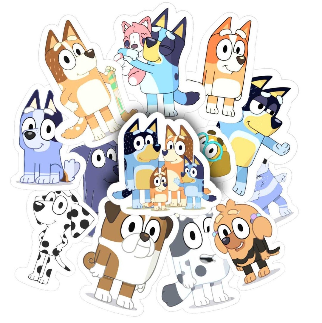 Bluey | Vinyl Sticker Pack | Bingo | Water Bottle, Laptop, Notebook ...