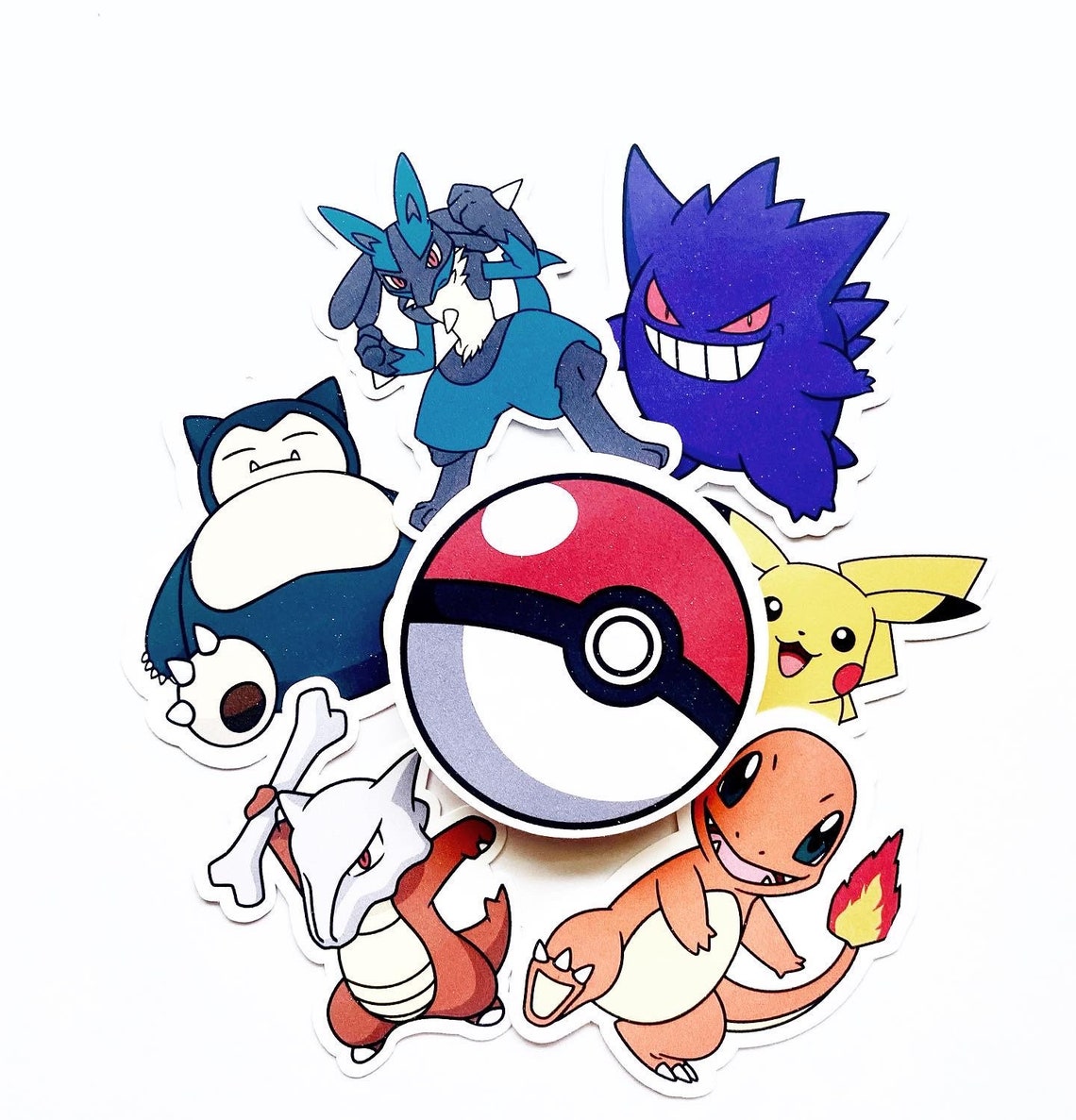 Pokémon Vinyl Sticker Pack Pikachu Water Bottle Car - Etsy