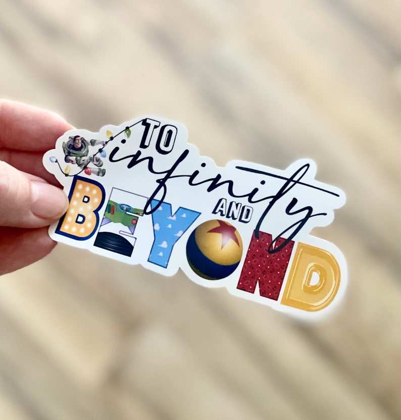 To Infinity and Beyond Toy Story Vinyl Sticker Water - Etsy