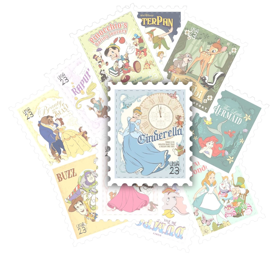 Disney Vintage Movie Posters | Vinyl Sticker | Stamps Inspired | Water ...