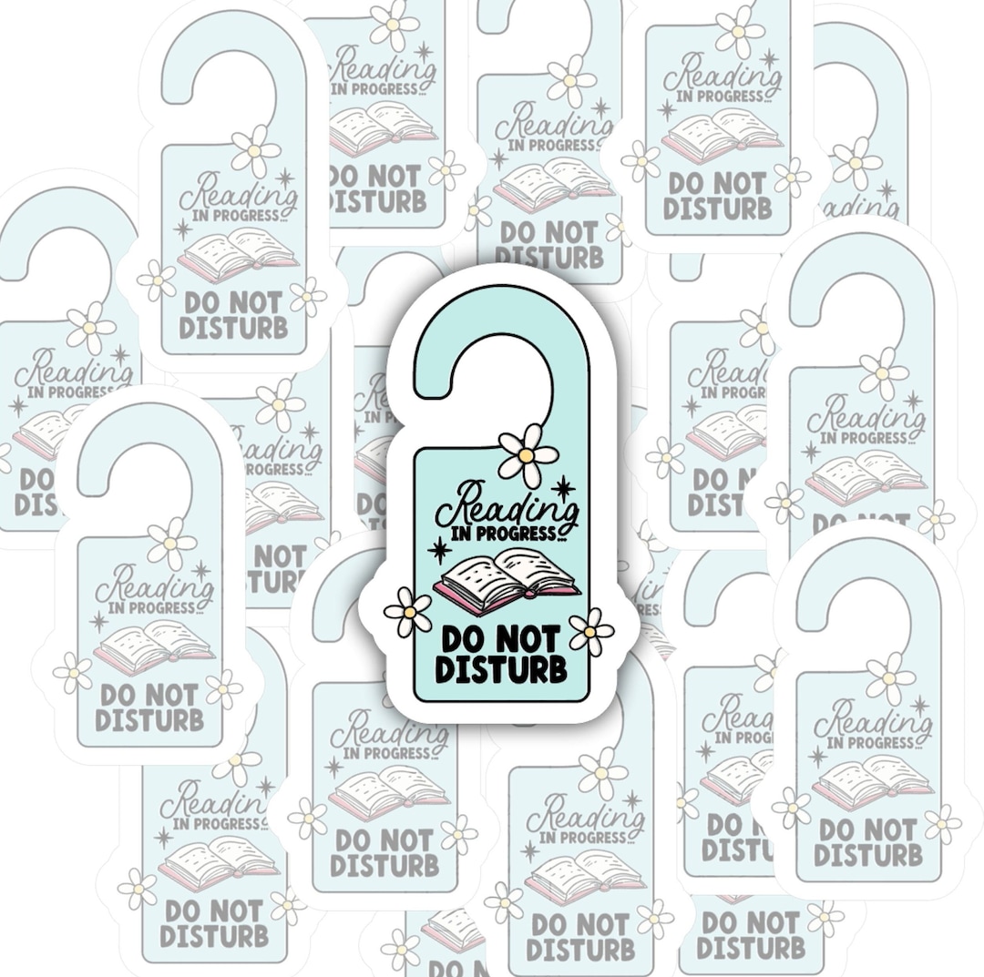 Do Not Disturb, Reading in Progress | Sparkle Holographic Sticker ...
