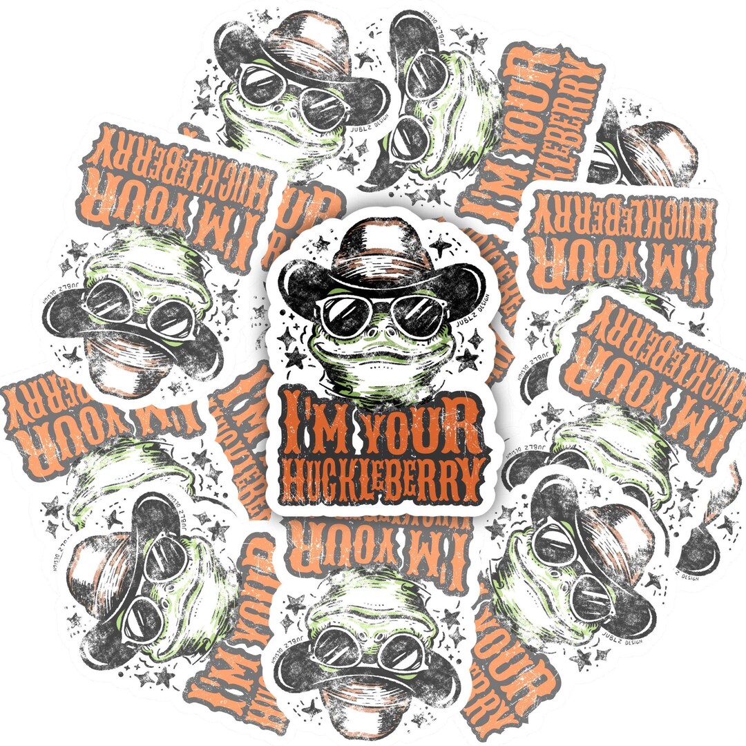 I'm Your Huckleberry | Vinyl Sticker | Water Bottle, Laptop, Notebook ...