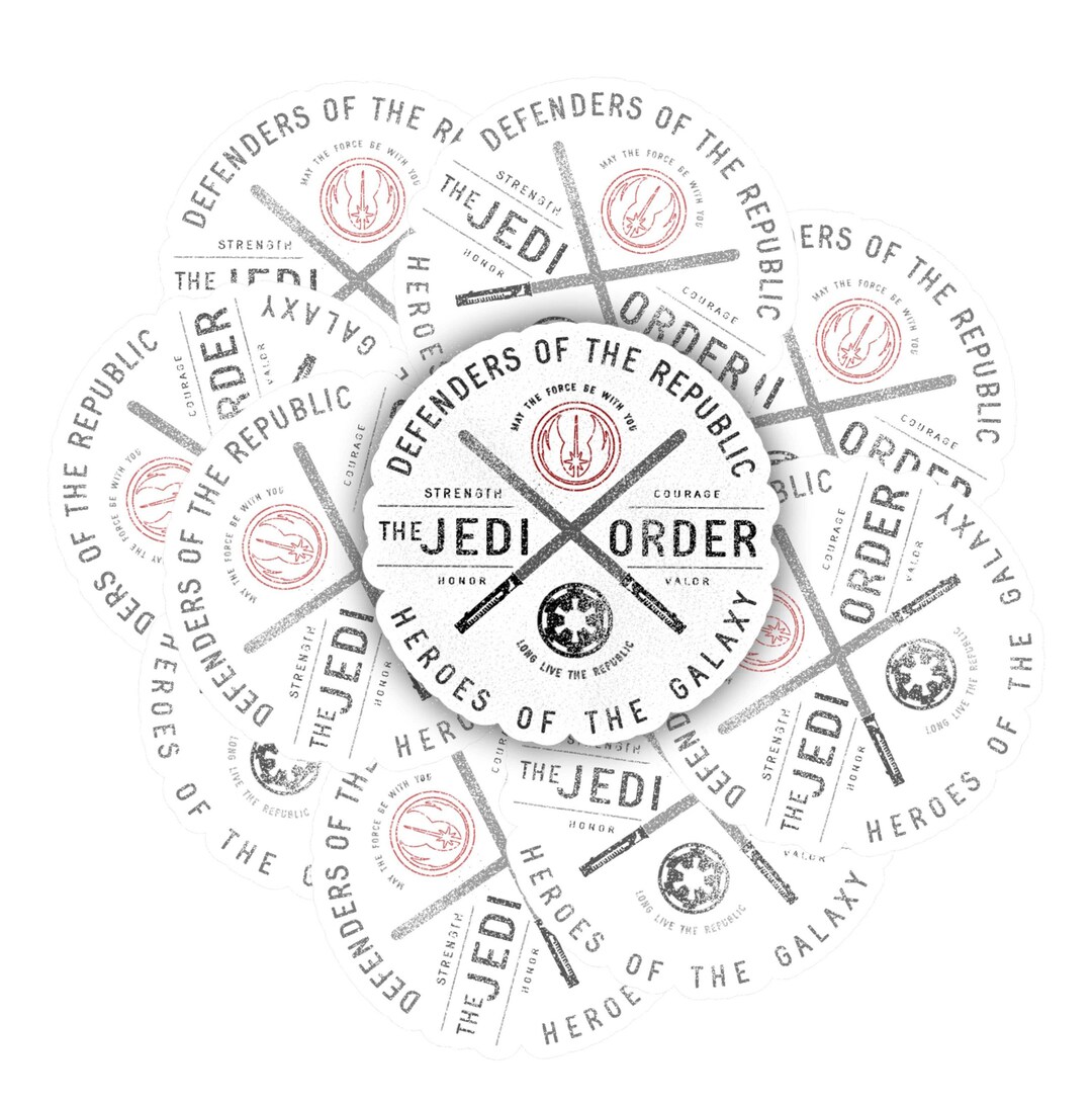 The Jedi Order | Star Wars | Vinyl Sticker | Water Bottle, Laptop ...
