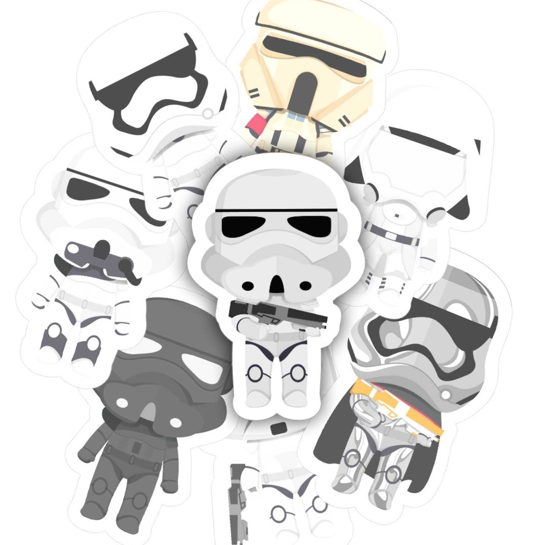 Storm Troopers | 8 Vinyl Sticker Pack | Star Wars | Water Bottle ...