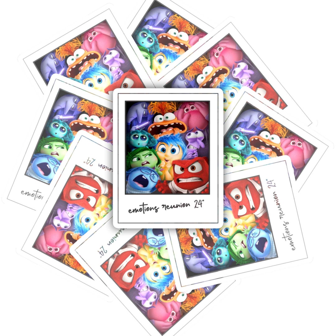Emotions Reunion 24 | Vinyl Sticker | Inside Out 2 | Water Bottle ...