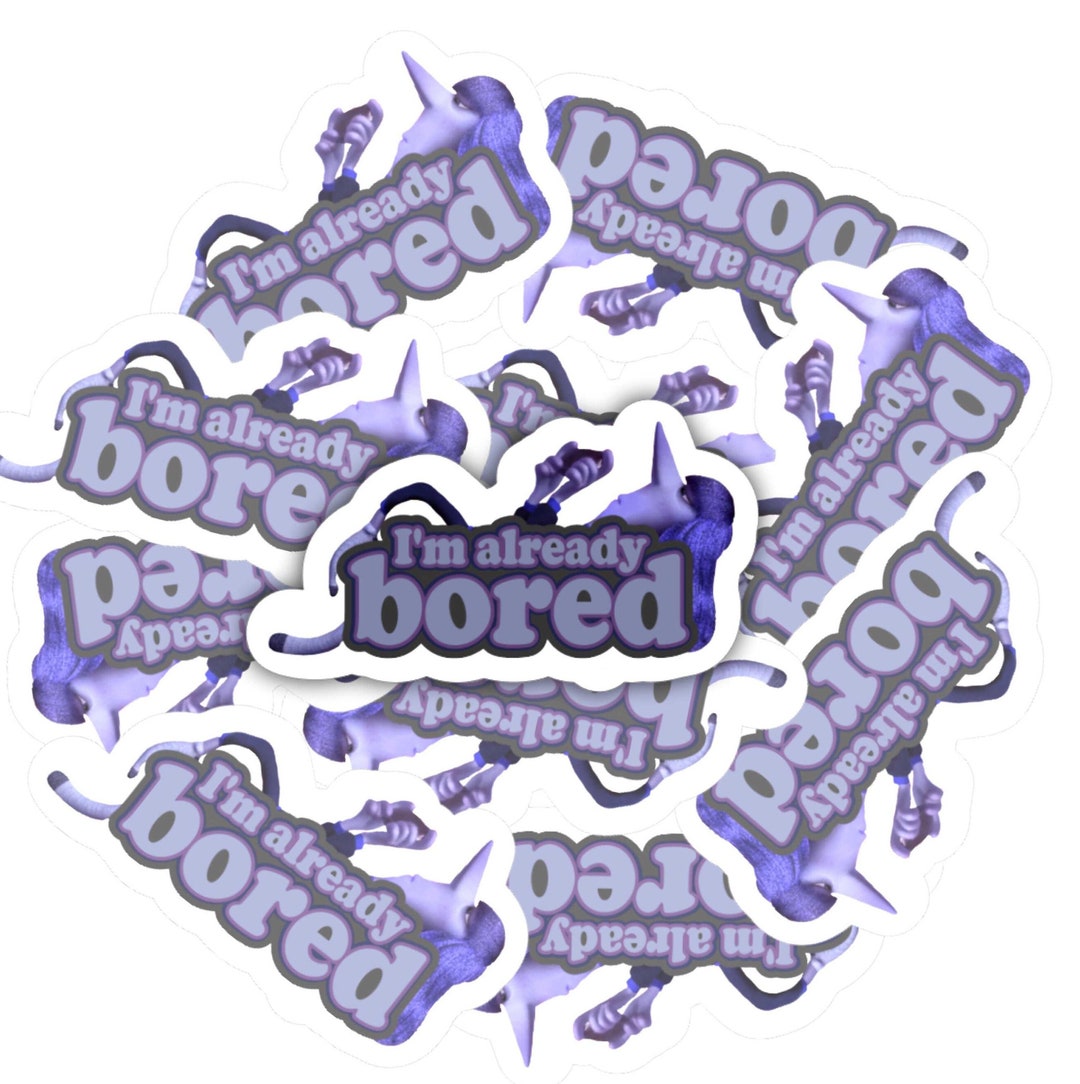 I'm Already Bored | Vinyl Sticker | Inside Out2 | Ennui | Water Bottle ...