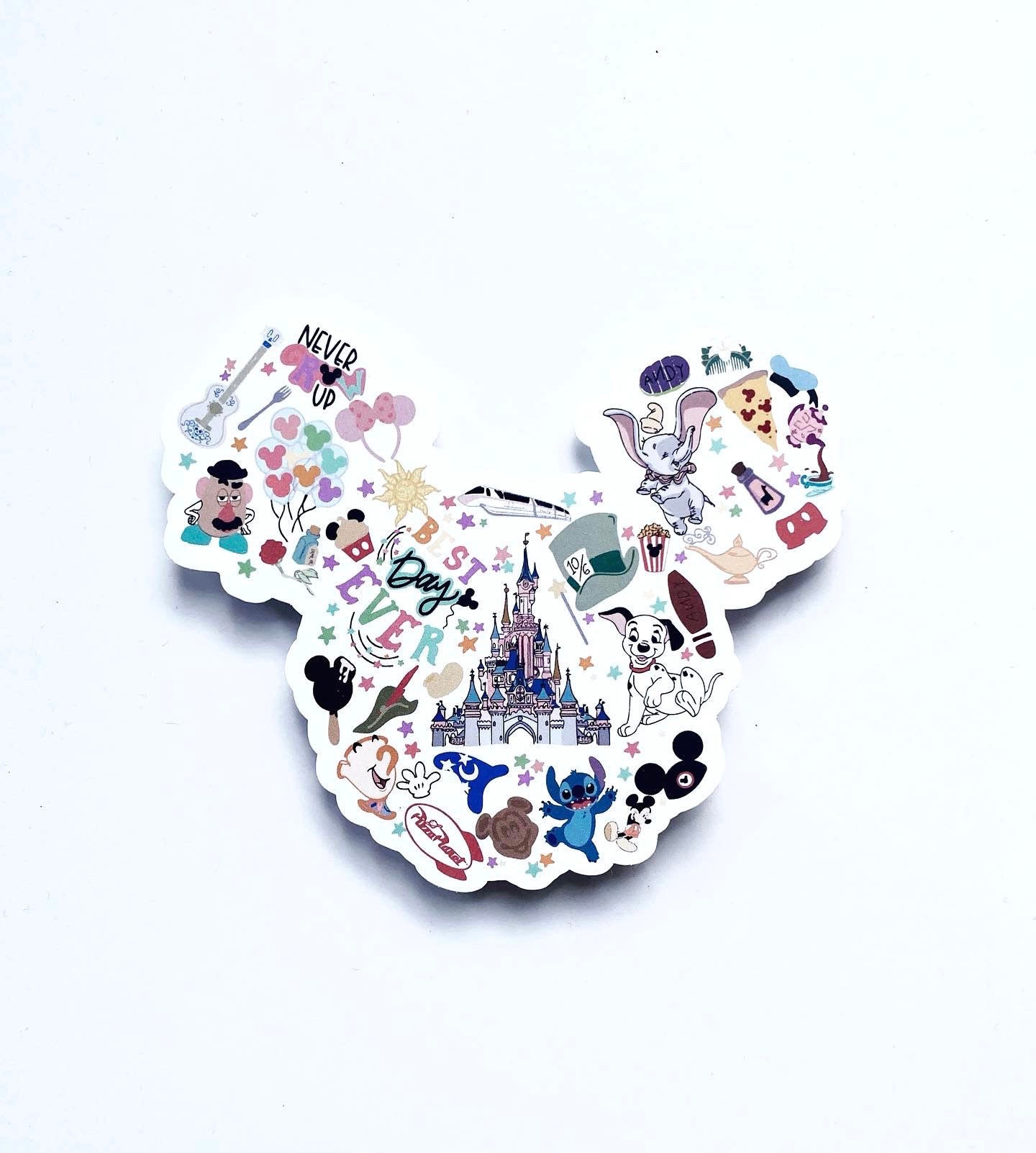 Magic Kingdom Vinyl Sticker Disney Inspired Best Day - Etsy