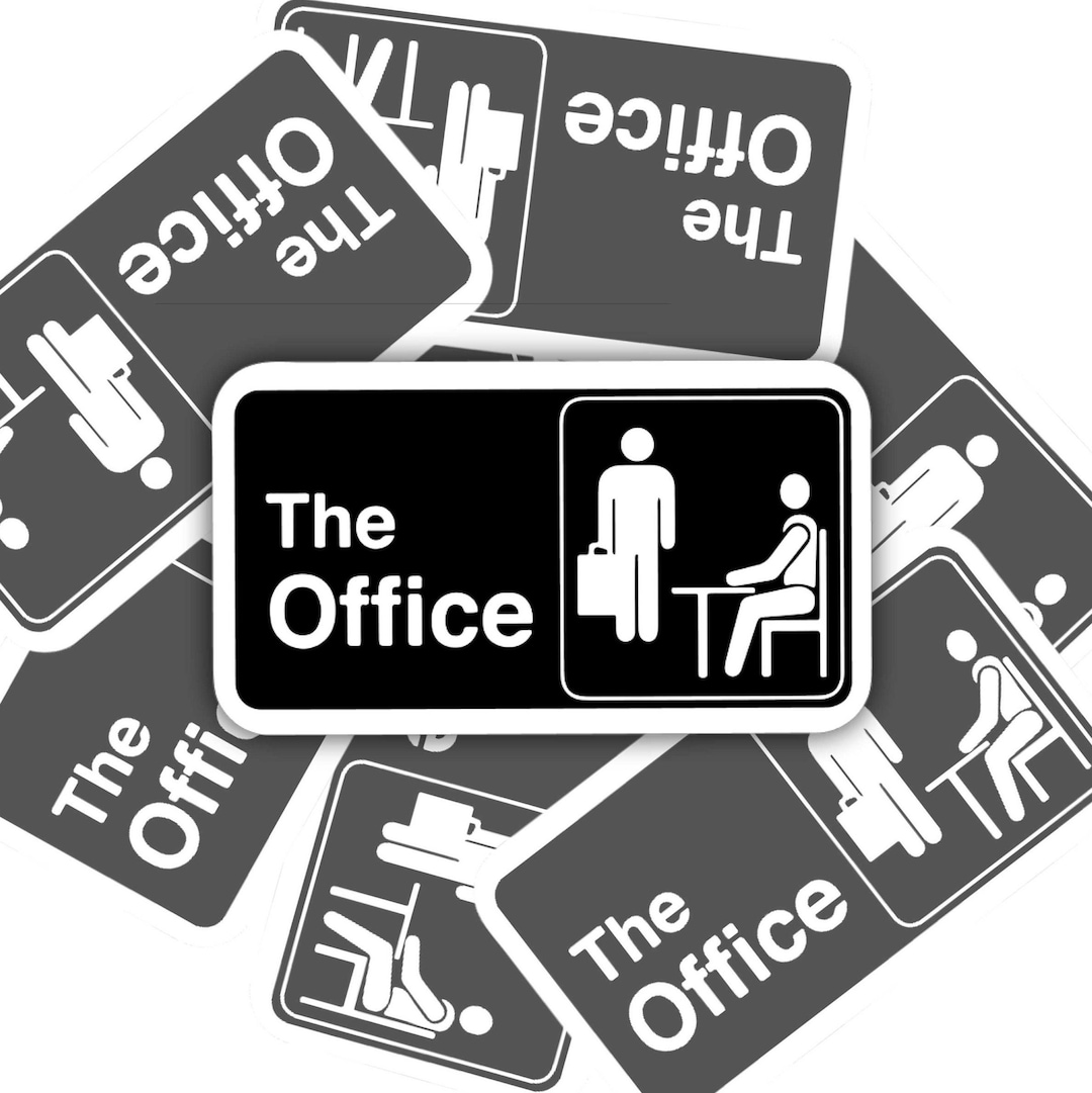 The Office | Vinyl Sticker | Dunder Mifflin | Jim Harper | Water Bottle ...