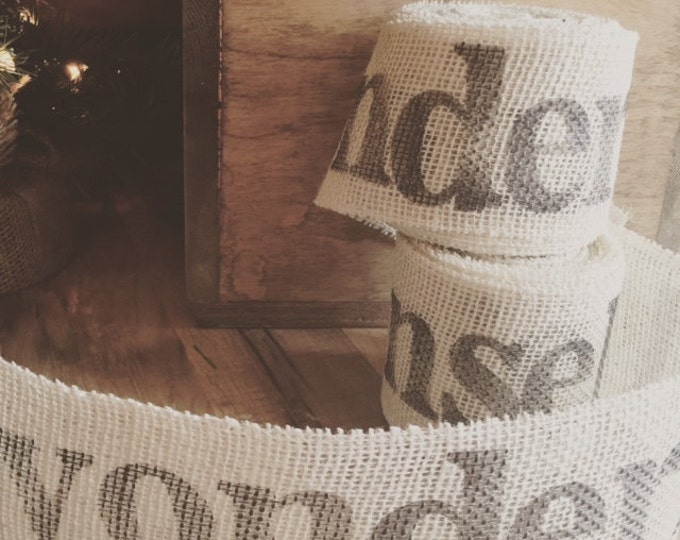 Burlap Christmas Tree Garland Names of God and O Holy Night - Etsy