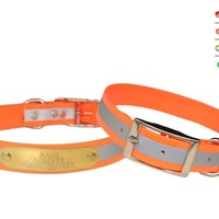 Reflective Dog Collar: Personalized Embroidered ID, Quick Release - Etsy
