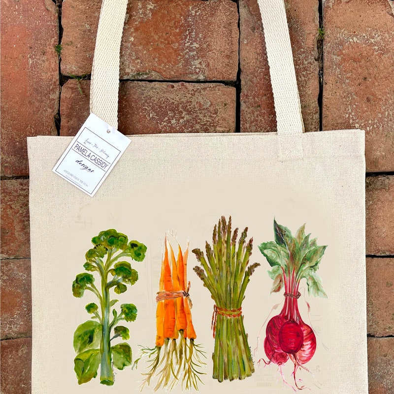 Vegetable Tote Bag - Etsy