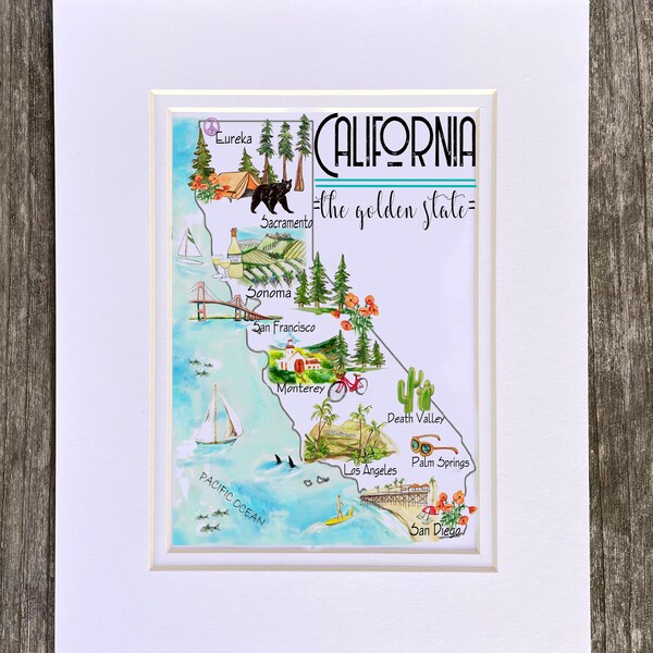 California Map - Etsy
