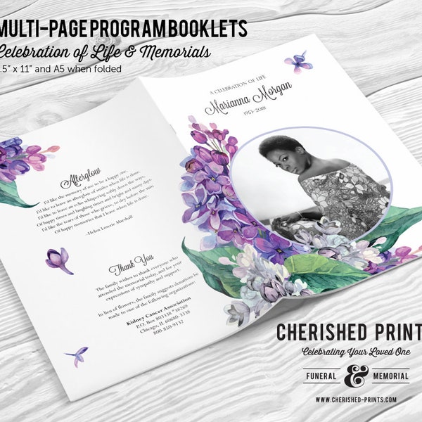 Memorial Booklet - Etsy