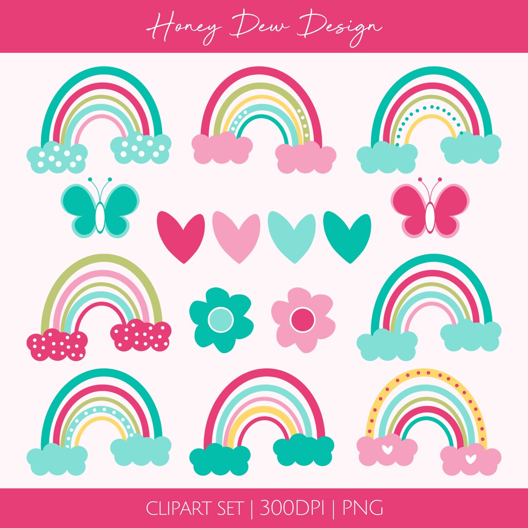 Rainbow Clipart | Digital Images | Instant Download | Personal and ...