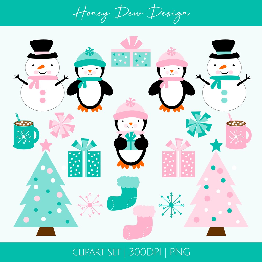 Christmas Winter Clipart | Digital Images | Instant Download | Personal ...
