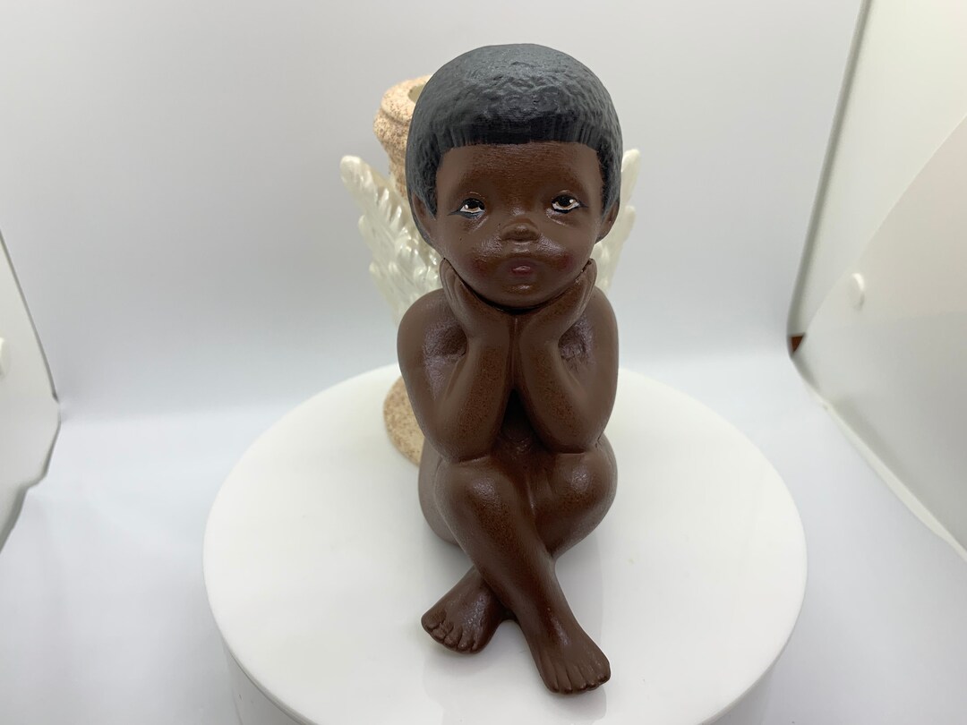 African American Cherub Angel Ceramic - Etsy