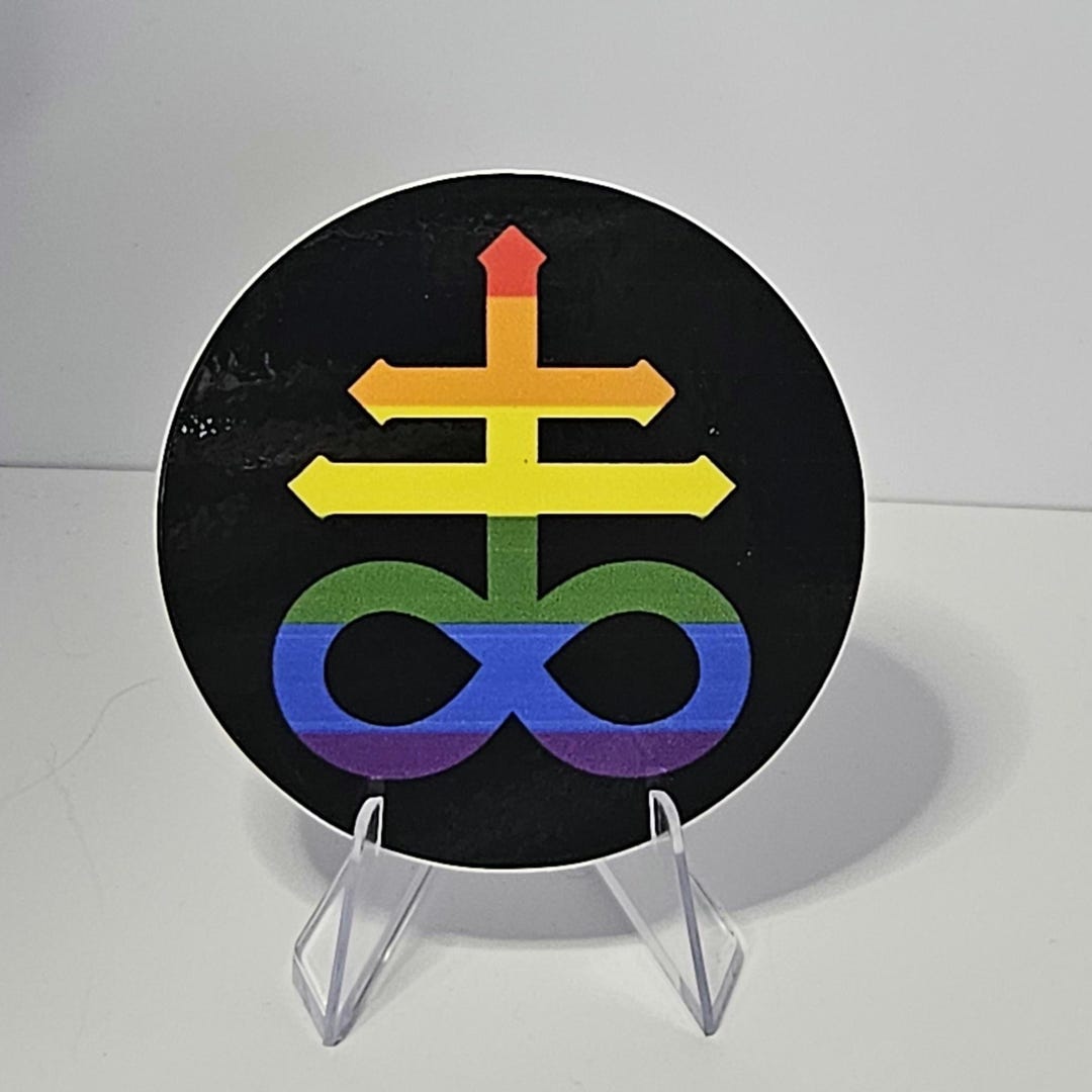 Rainbow Pride Leviathan Sigil Satanic Sticker - Etsy