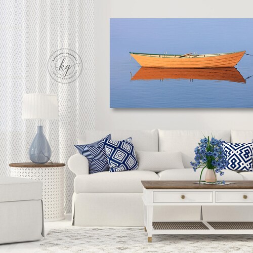Large Art Nautical Decor Canvas Wall Art Boat Photography - Etsy