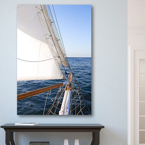 Nautical Decor Large Canvas Wall Art Boat Photography - Etsy