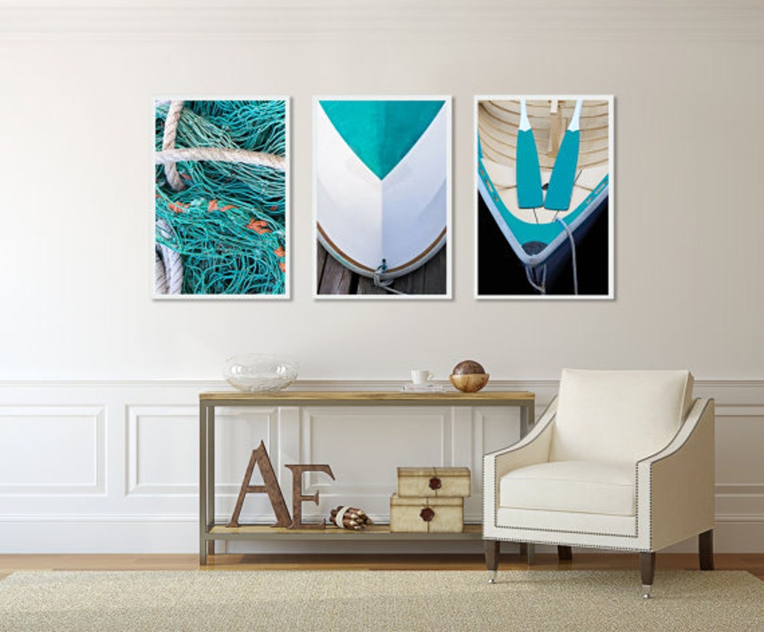 Set of Three 3 Nautical Photo Prints, Art Gift Set, Boat Photography ...