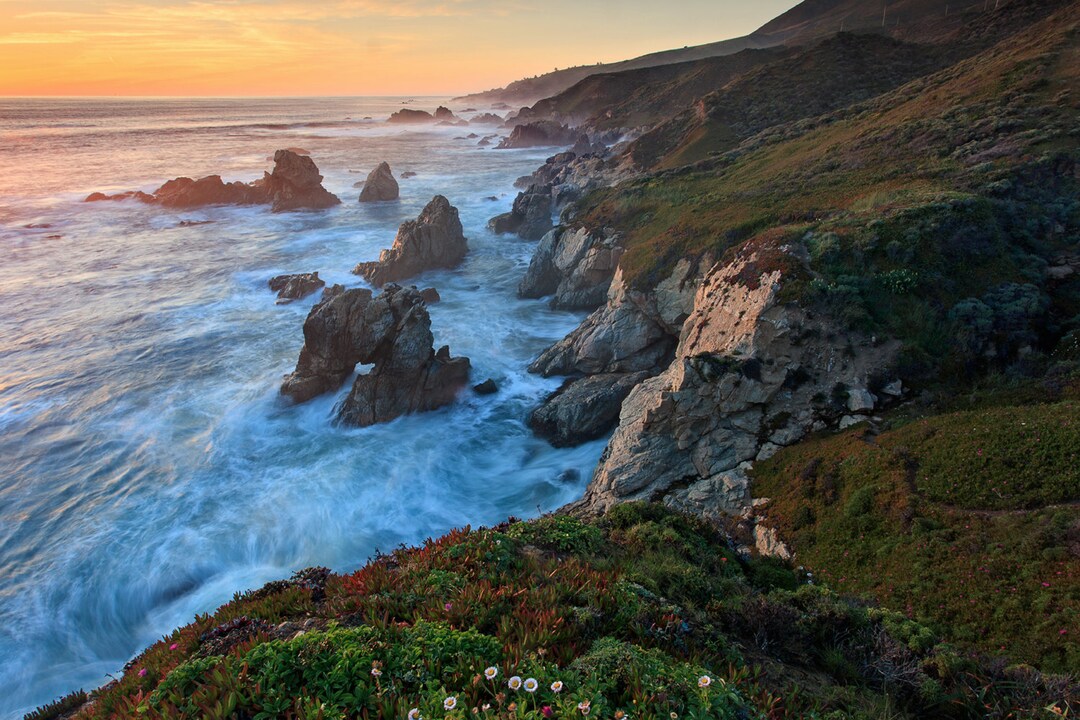 California Coast Photography, Big Sur Sunset Photo Pacific Ocean Art ...