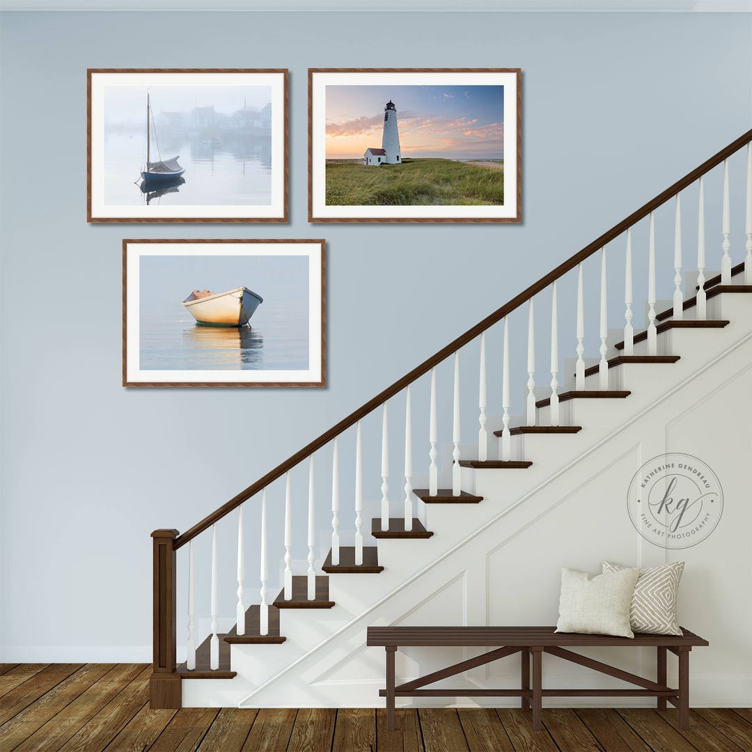 Nantucket Photo Set, Gallery Wall Art Gift Collection, Great Point ...