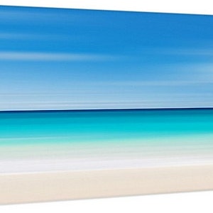Beach Decor Canvas Gallery Wrap Aqua Turquoise Blue Beige - Etsy