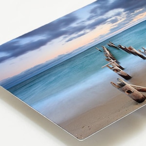 Ocean Pier Metal Print Large Beach Metal Wall Art Large Teal - Etsy