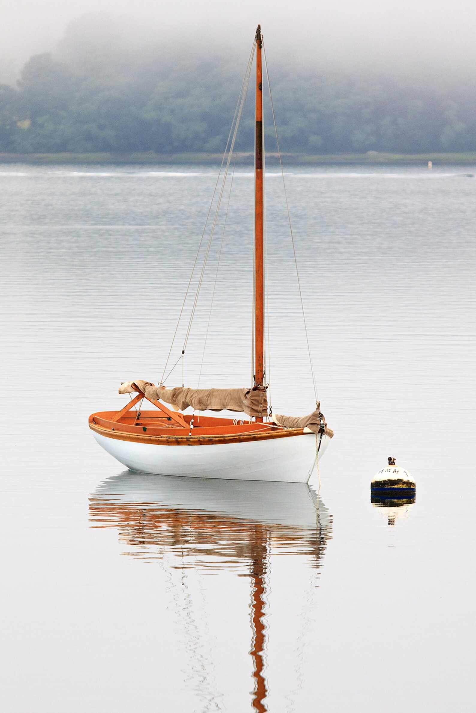 White Sailboat Art Print Vertical Boat Photo Large Neutral - Etsy