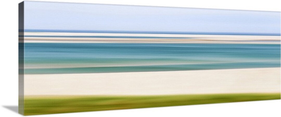 Abstract Beach Art, Cape Cod Photography, Chatham Harbor Photo, Canvas ...