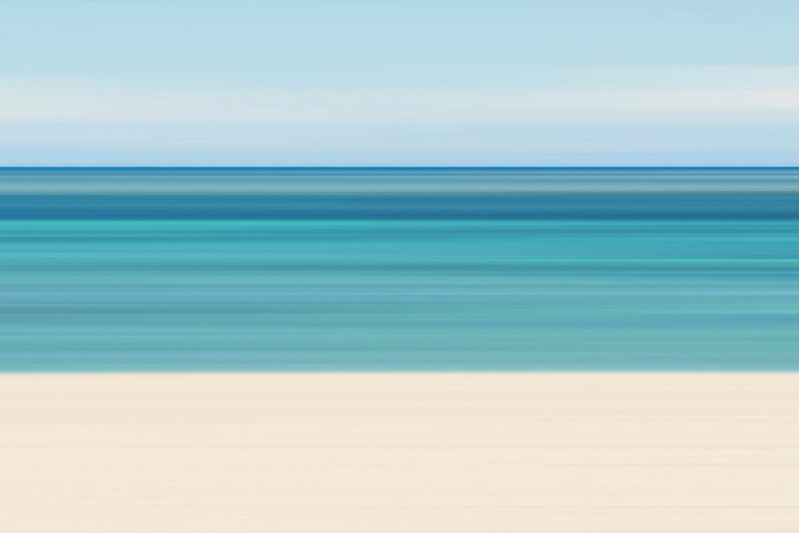 Caribbean Beach Photo Abstract Photography Nautical Stripes - Etsy