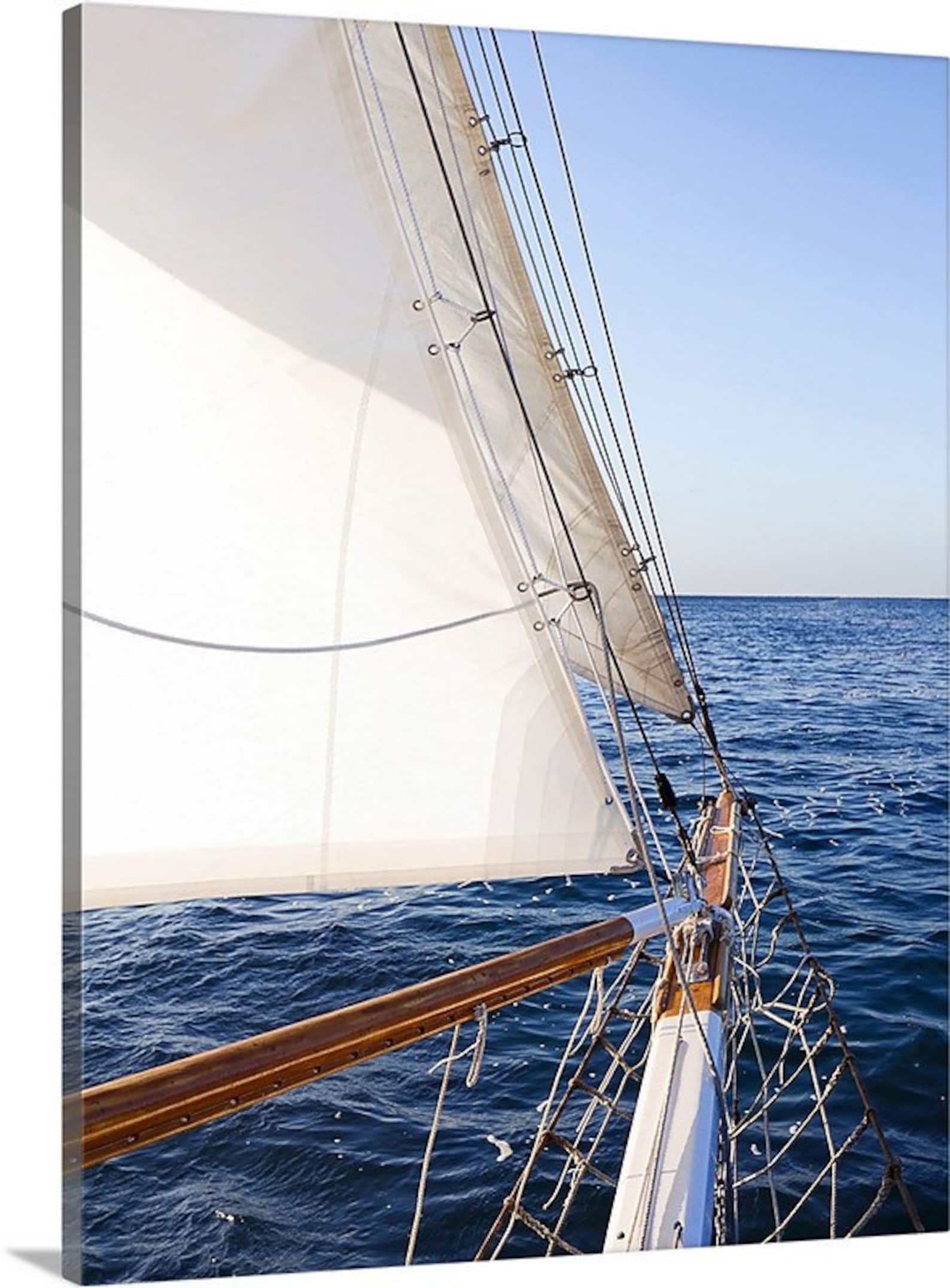 Nautical Decor Large Canvas Wall Art Boat Photography - Etsy