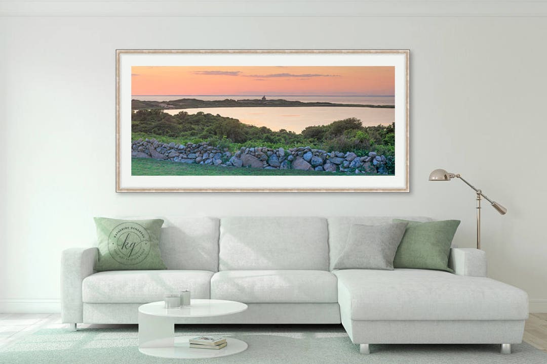 Block Island Photography, Framed Ocean Art, Panoramic Print, Rhode ...