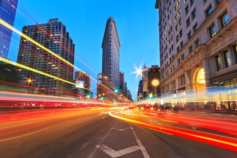NYC Photography Metal Print Flatiron Building Photo Metal | Etsy
