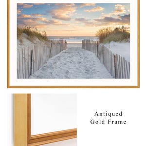 Framed Photograph, Beach Photography Beach Path Sunset Photo Large Art ...