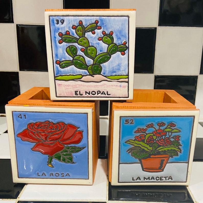 Mexican Tile 4 x 4 Planter Box | Etsy