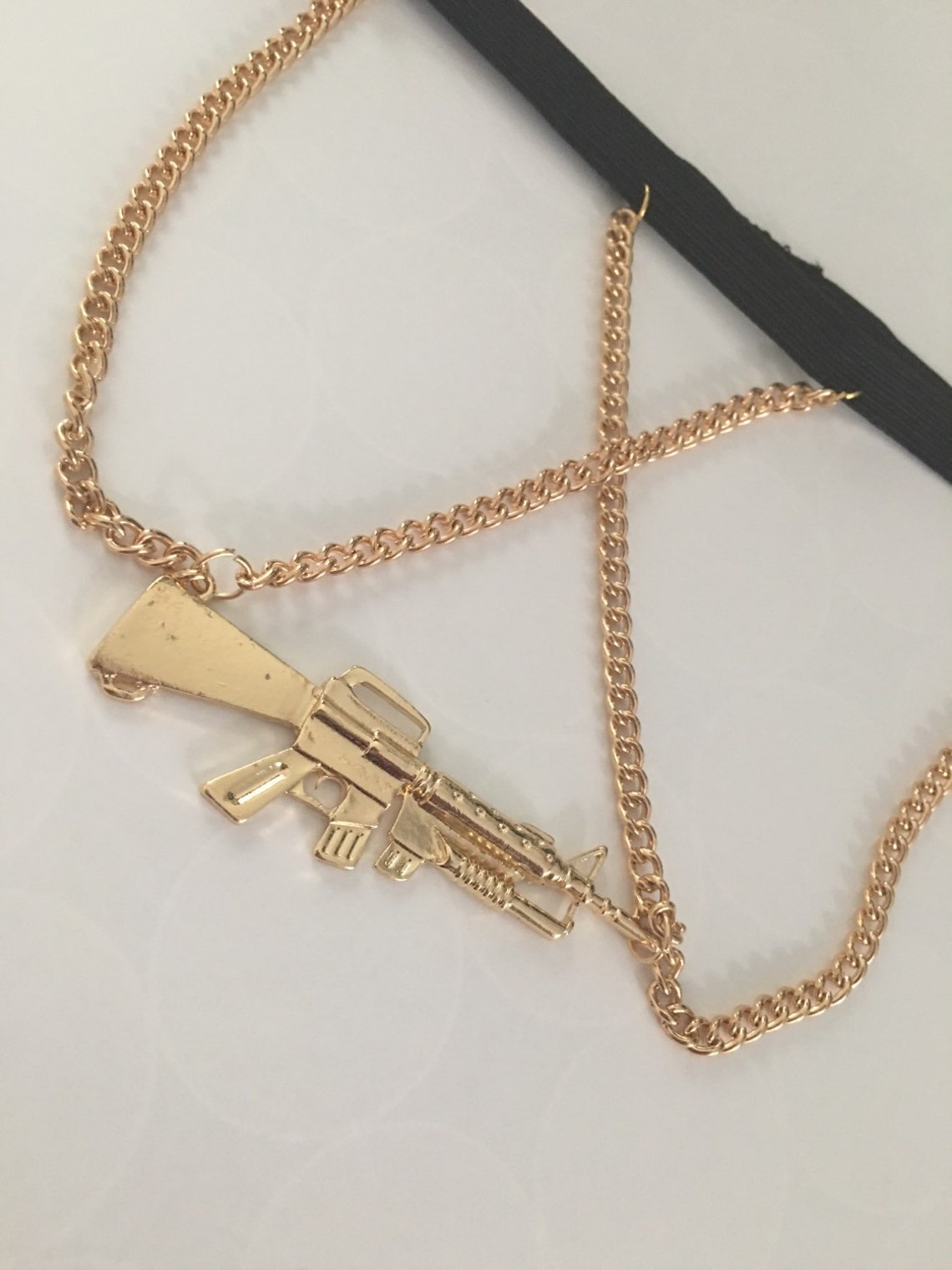 Gold AK 47 Assault Rifle Thigh Chain - Etsy