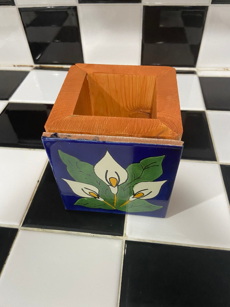 Mexican Tile 4 x 4 Planter Box | Etsy