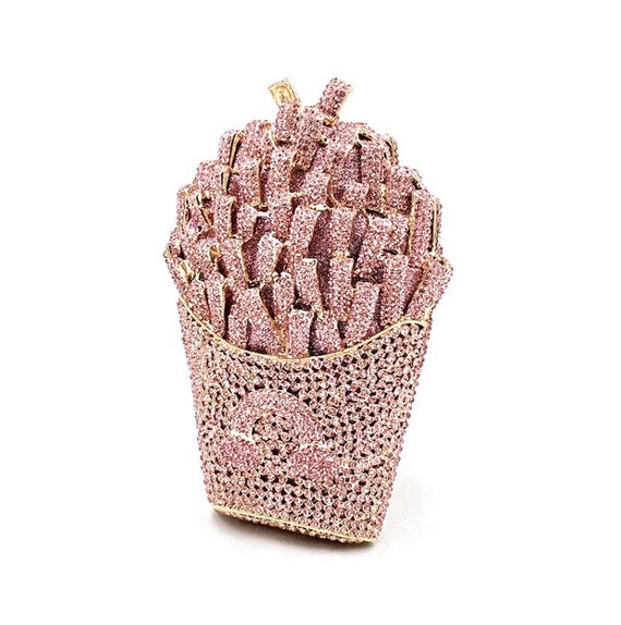 Retro and Kitsch French Fries Crystal Clutch Fun Crystal | Etsy