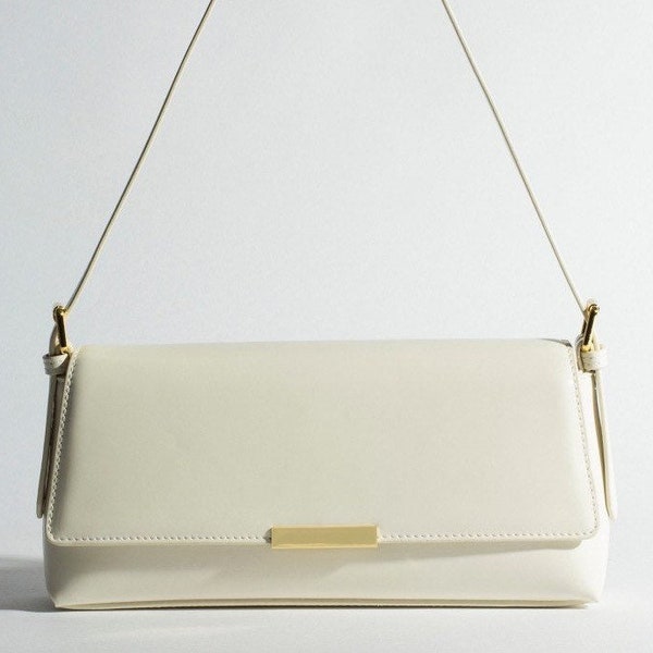 Rectangle Leather Bag - Etsy