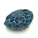 Bridal Wedding Clutch, Turquoise Blue Chunky Crystal Rhinestone Clutch ...