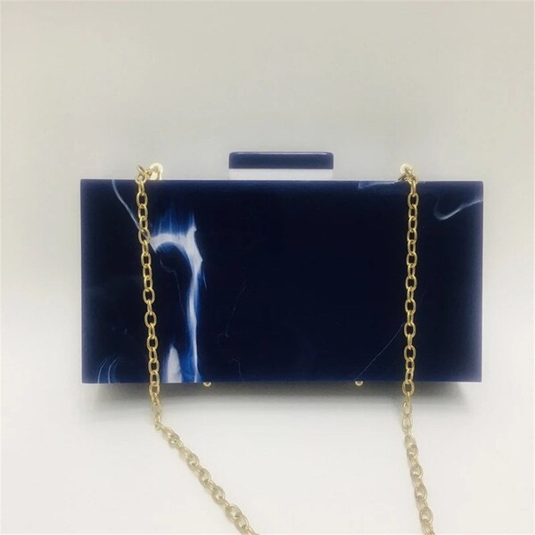 Navy Blue Clutch - Etsy