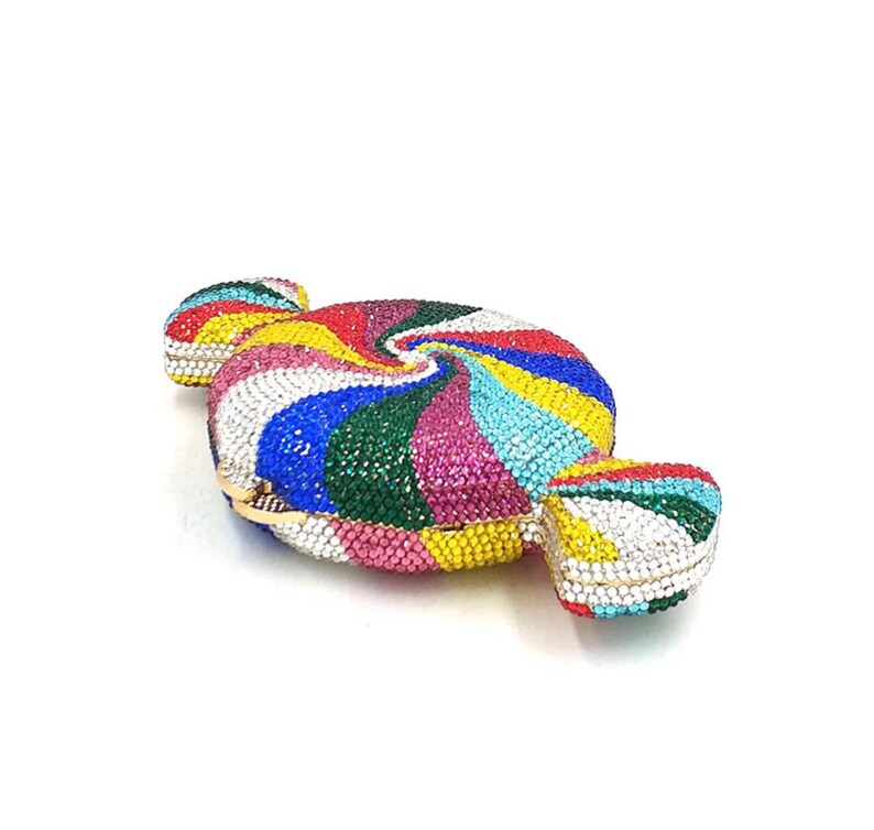 Retro and Kitsch Candy Crystal Clutch Multicolored Crystal | Etsy