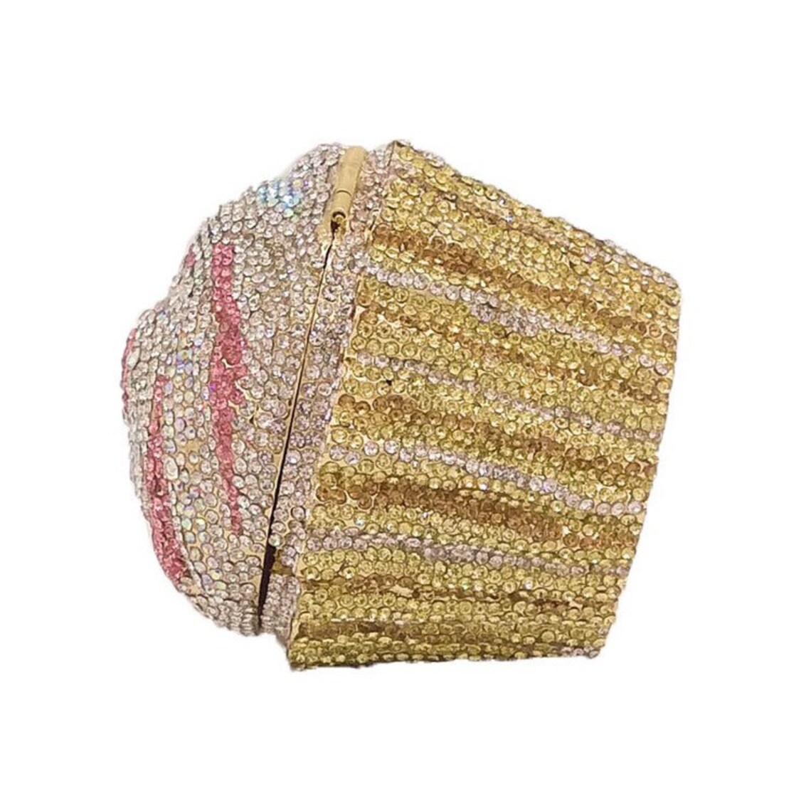 Retro and Kitsch Cupcake Crystal Clutch Fun Crystal Clutch - Etsy