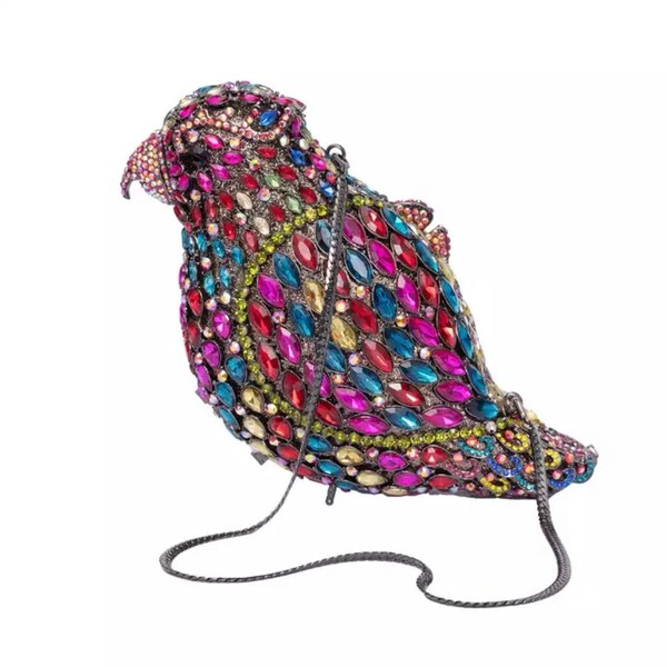 Rhinestone Parrot - Etsy