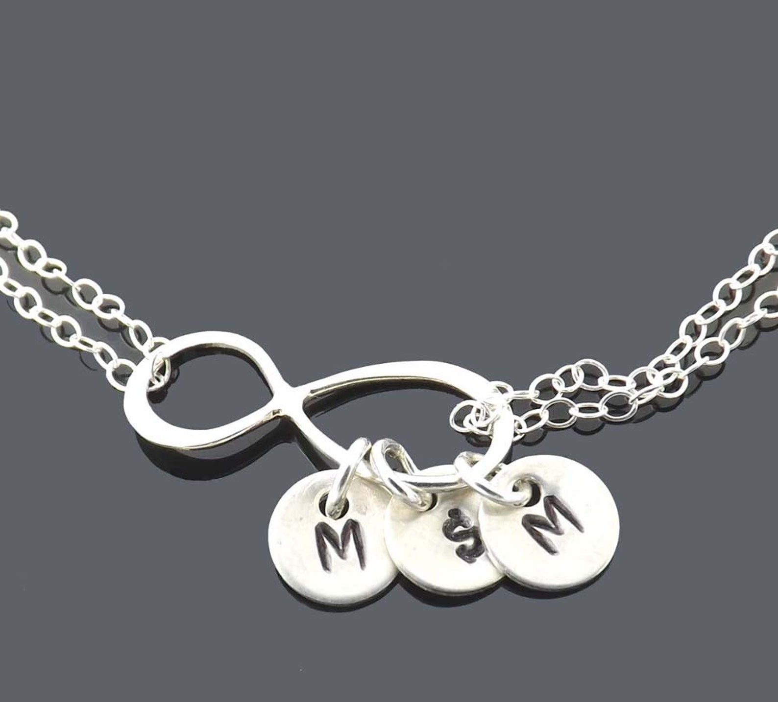 Infinity Charm Bracelet Infinity Bracelet Personalized | Etsy
