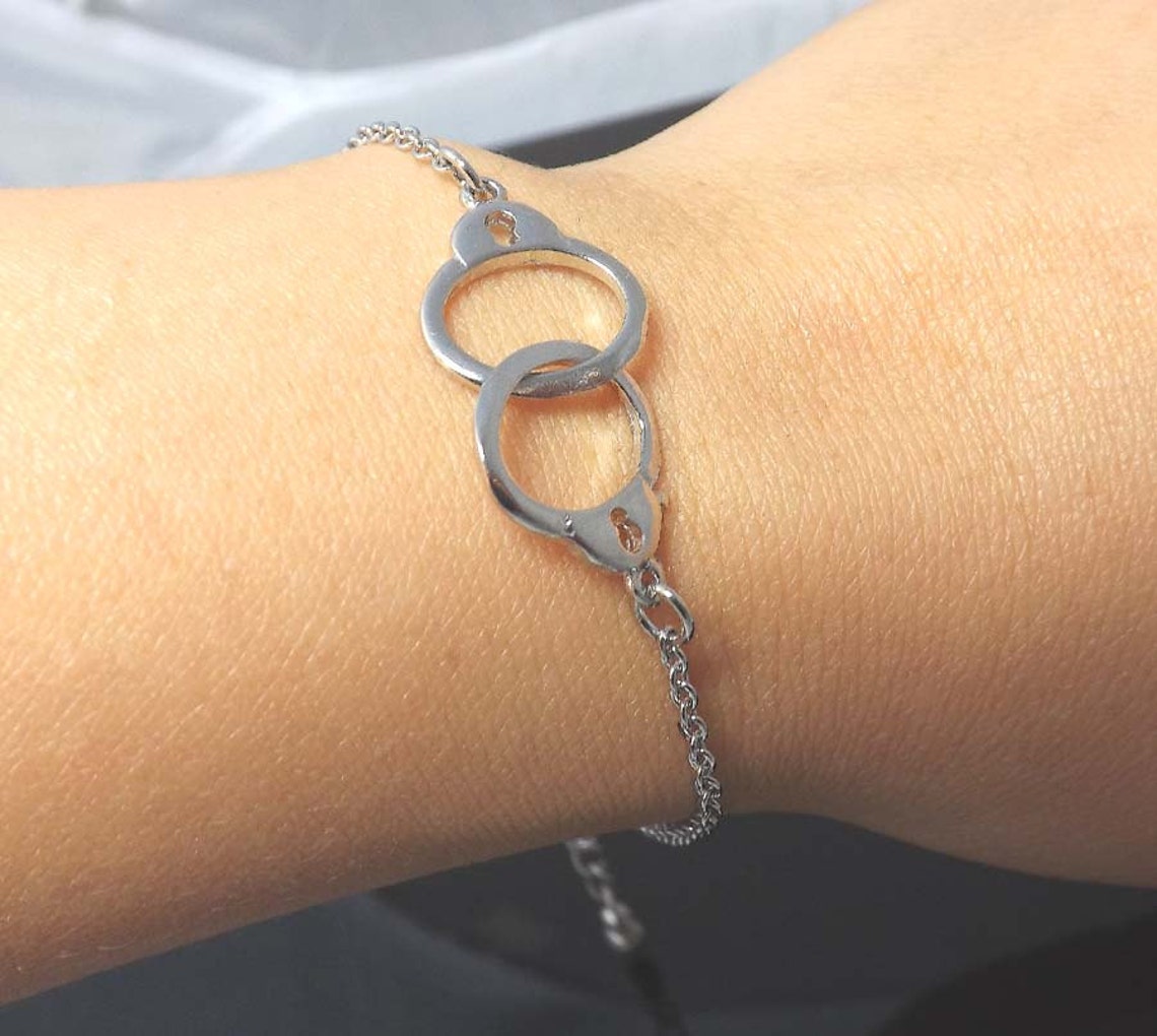 Handcuff Charm Bracelet Handcuff Friendship Bracelet - Etsy