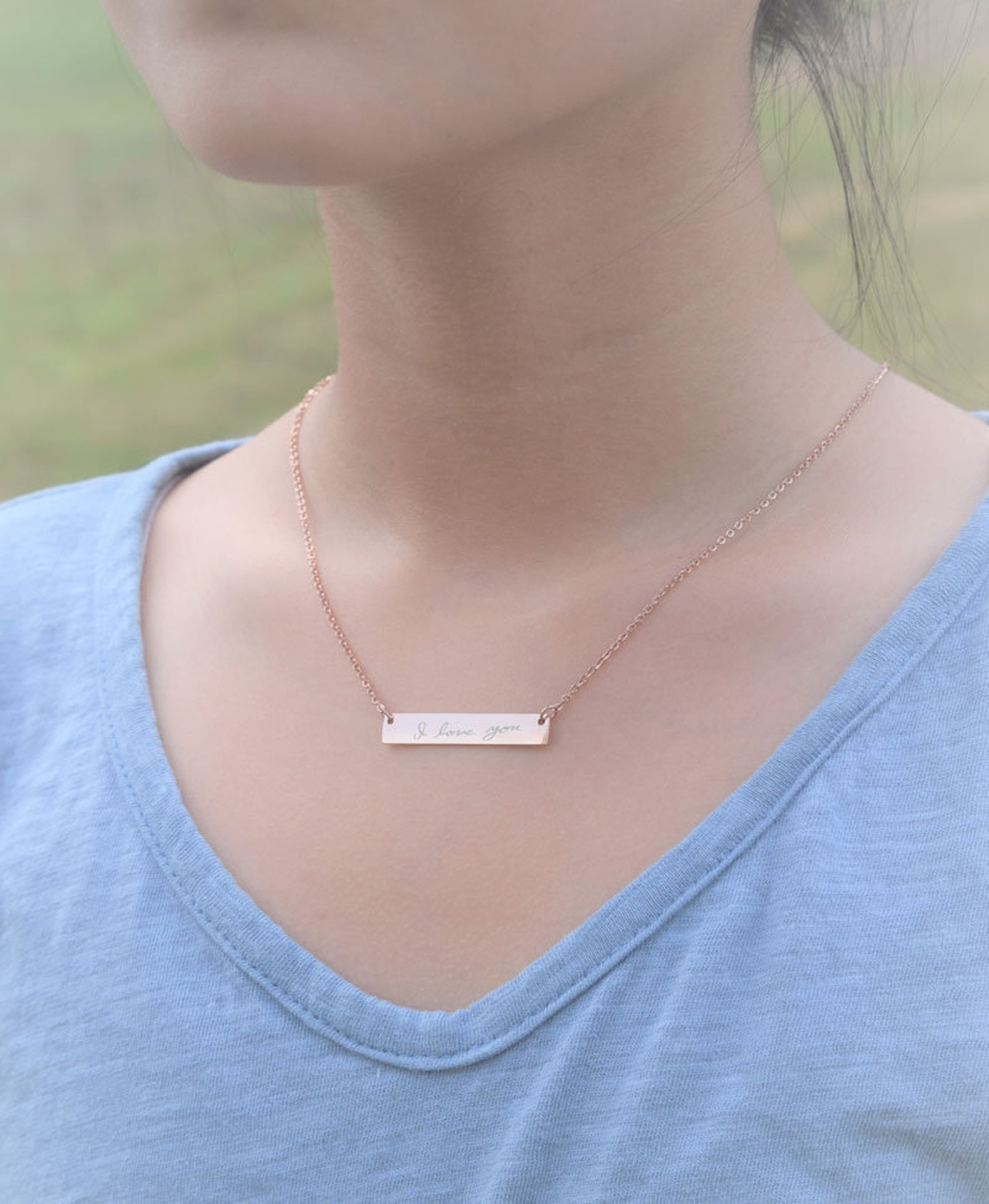 Handwriting Necklace, Signature Necklace, Personalized Handwriting ...
