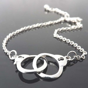 Handcuff Charm Bracelet - Handcuff Friendship Bracelet - Simple ...